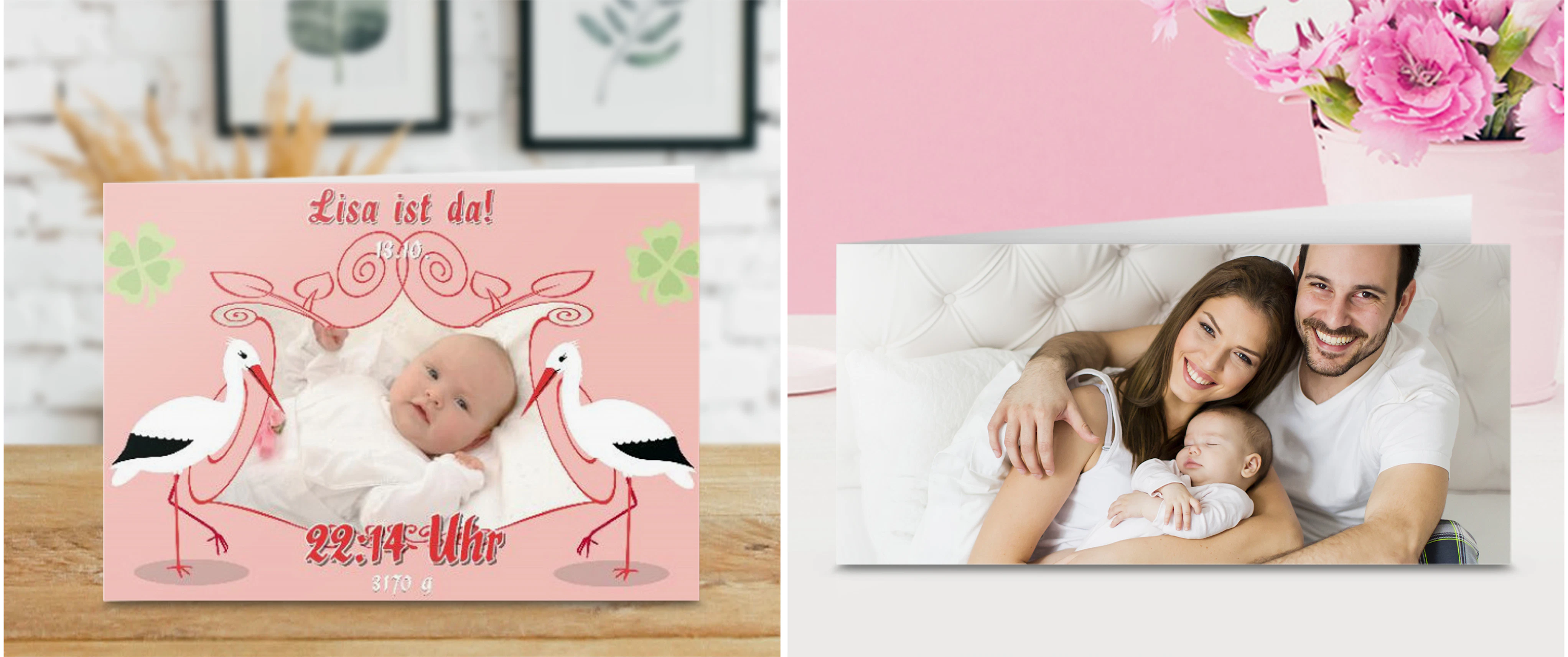 Geburtskarten selbst gestalten & drucken | PrintPlanet