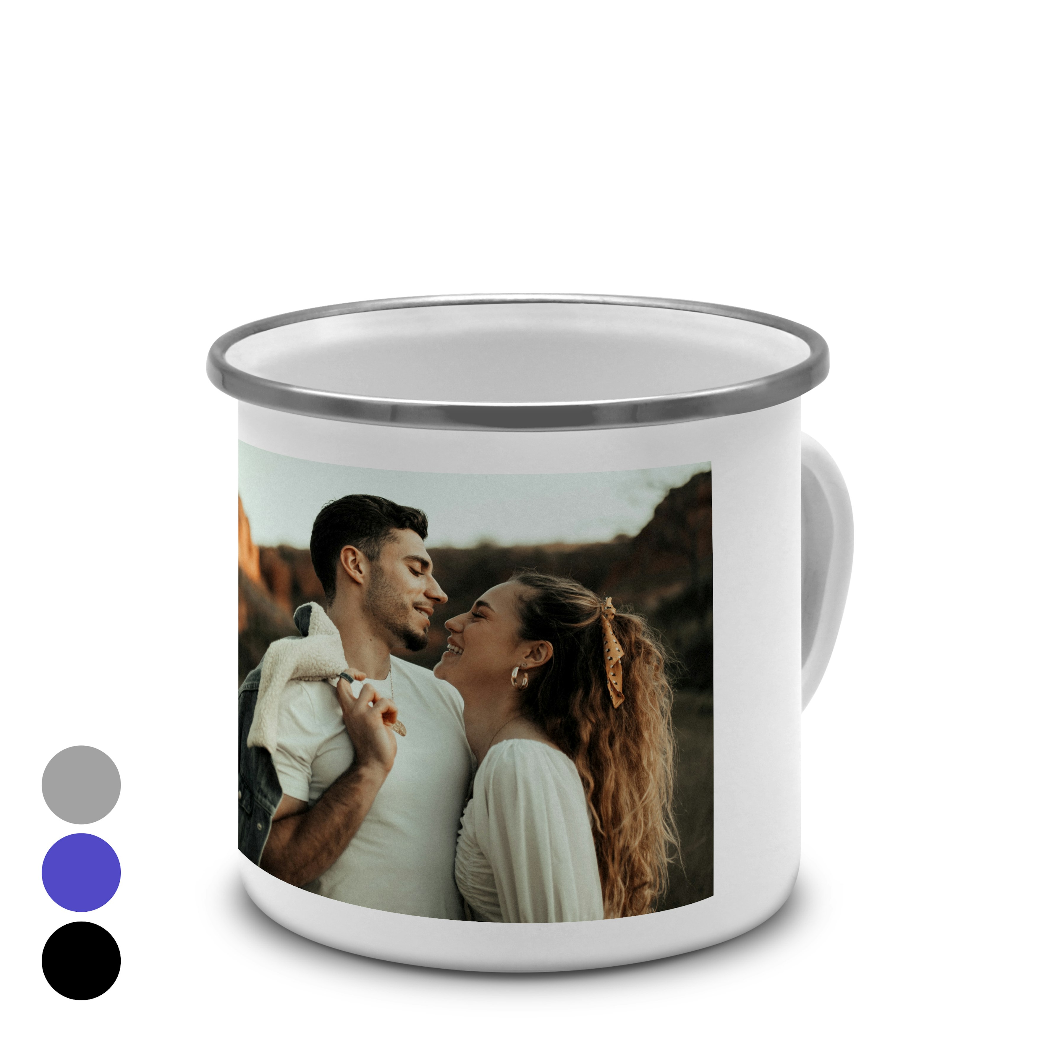 Emaille Tasse bedrucken & selber gestalten | PrintPlanet