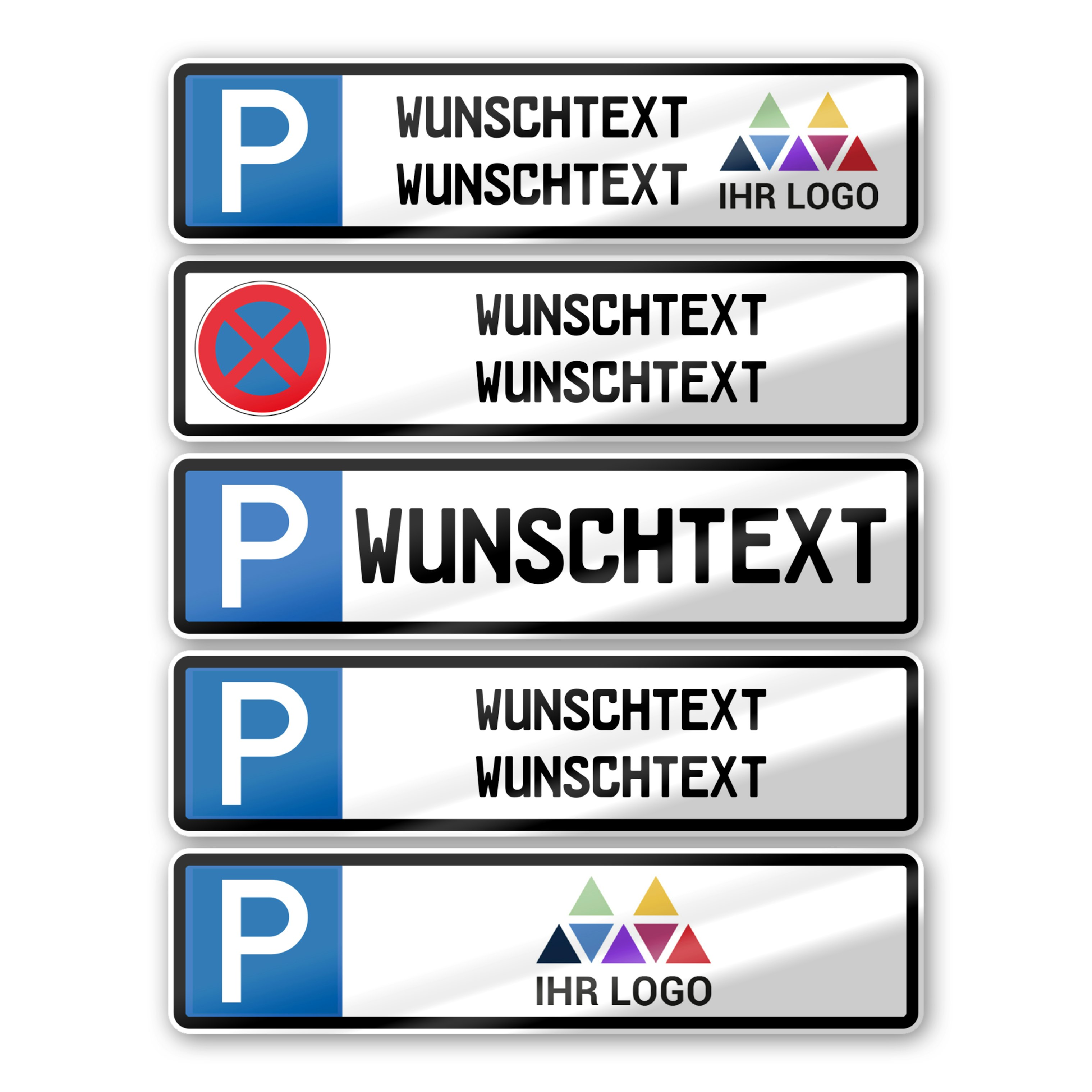 Parkschilder selbst gestalten & bestellen | PrintPlanet