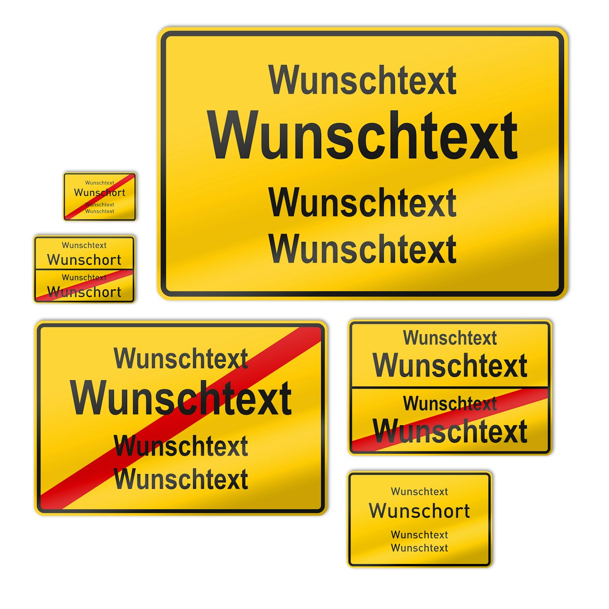 Straßenschilder & Ortsschilder gestalten | PrintPlanet