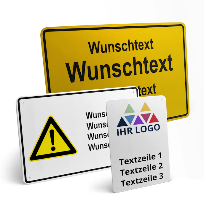 Schilder drucken & selbst gestalten | PrintPlanet