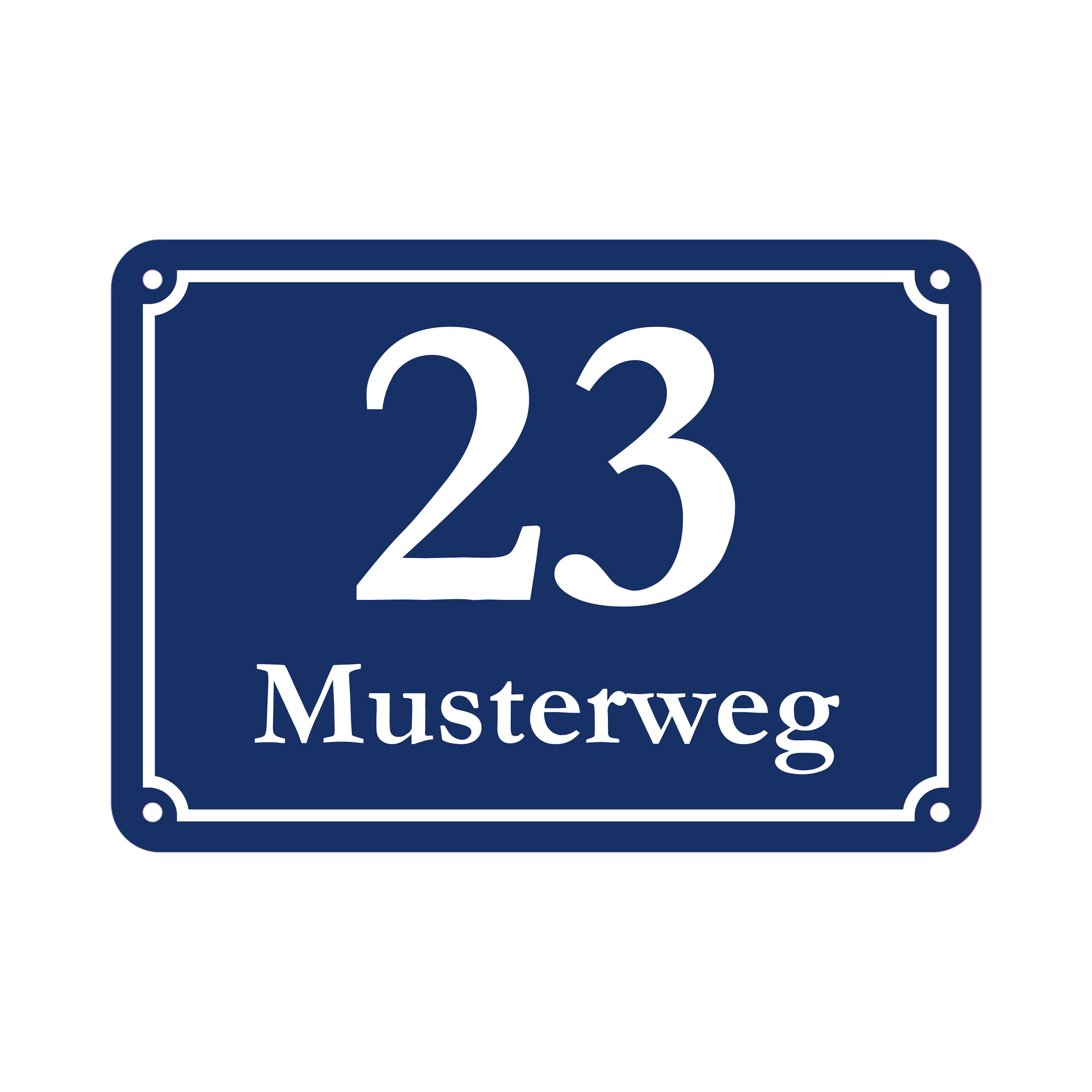 Hausnummernschild | PrintPlanet