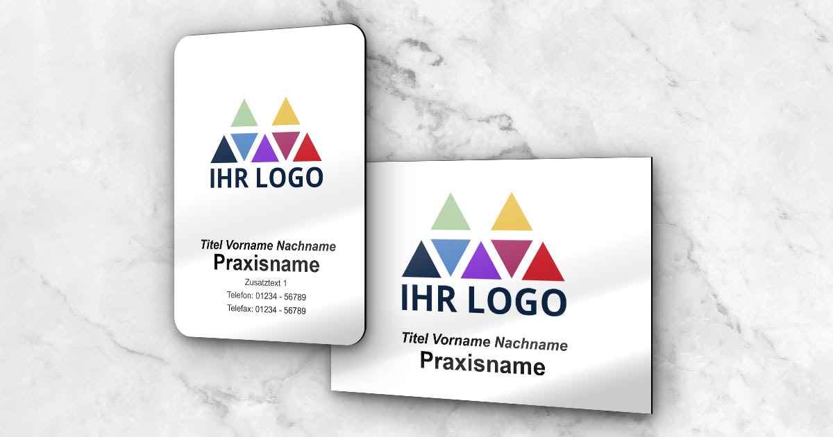 Praxisschilder gestalten & bestellen | PrintPlanet