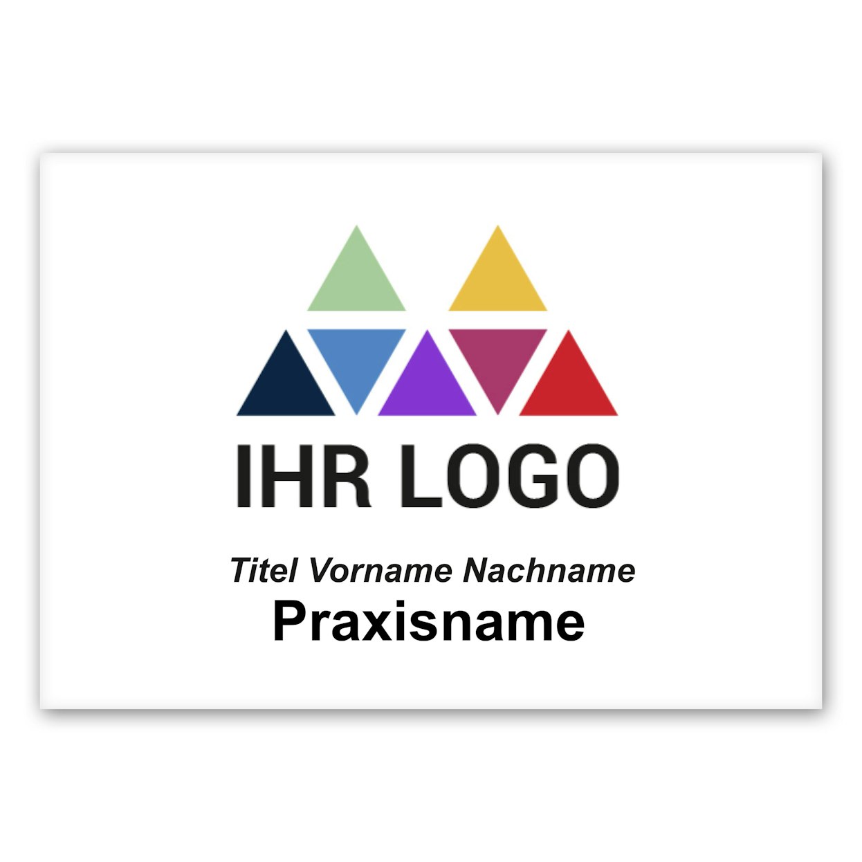 Praxisschilder gestalten & bestellen | PrintPlanet