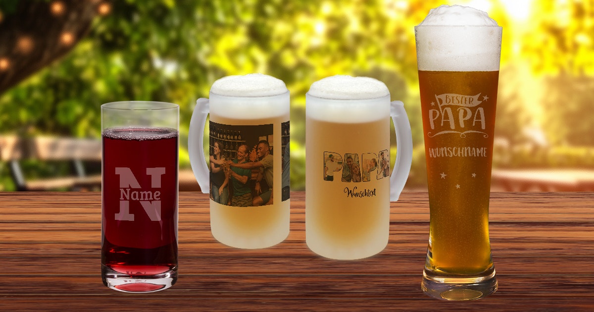 Bierglas bedrucken: Biergläser mit Foto gestalten | PrintPlanet