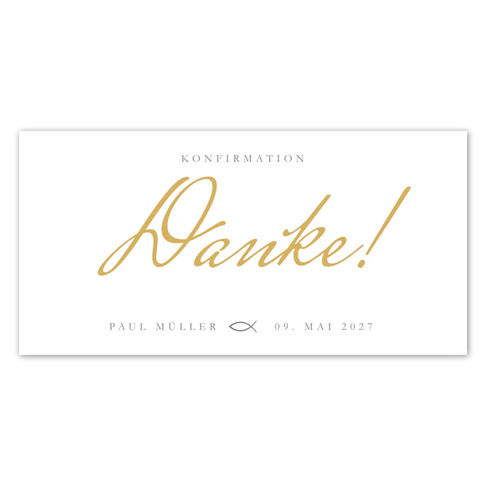 Danksagung zur Konfirmation selbst gestalten | PrintPlanet
